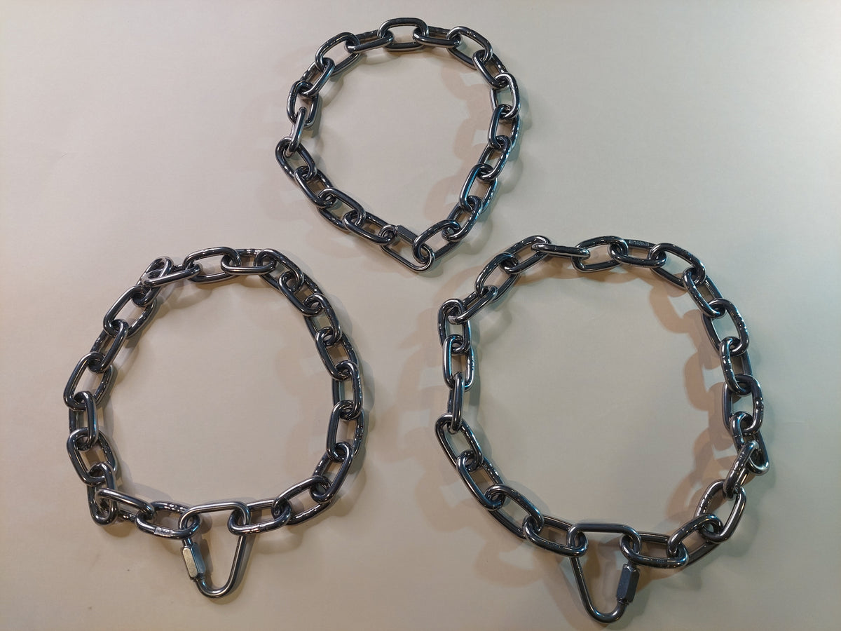 Stainless Steel Chain Collars – Moose Leather
